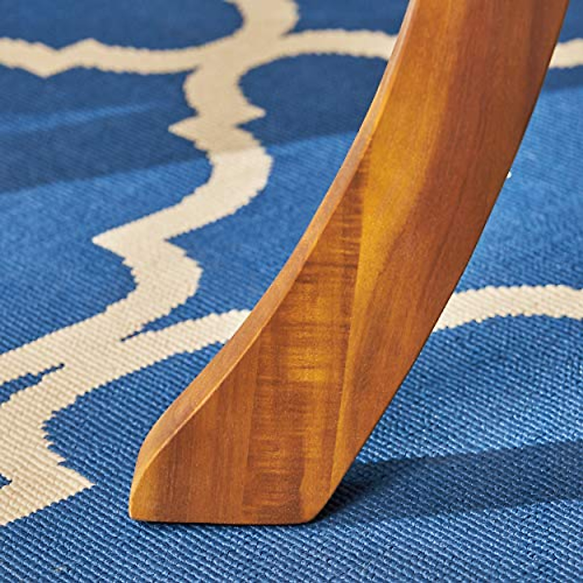 Christopher Knight Home Payne Outdoor 4-Seater Round Acacia Wood Dining Set, Teak Finish