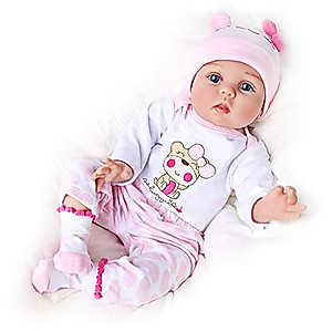 CHAREX Reborn Baby Dolls Girl - 16 Inches Realistic Soft Vinyl Newborn Baby Doll That Look Real, Best Toy for Kids Ages 3+