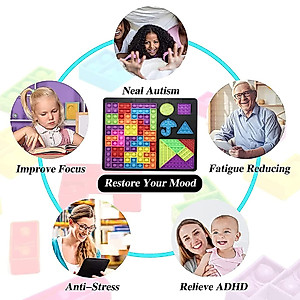 Popit Games Big Pop Board Games Fidget Toy - 36pcs Jigsaw Puzzle Game Pop Push It Bubble Sensory Fidget Toys for Play with Friends, Interactive Jumbo Stress Anxiety Relief Toy Play with Friends