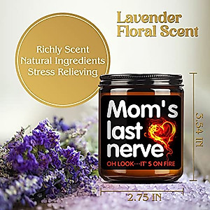 Gifts for Mom, Mothers Day Gifts from Daughter, Son, Birthday Gifts for Mom, Stocking Stuffers Christmas Funny Gifts for Mom Wife Women, Mom Gifts, Long Lasting Jar Candles, 7oz Scented Candles