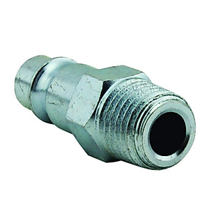 Milton S-760-1 1/4" MNPT V Style High Flow Steel Plug - Pack of 2