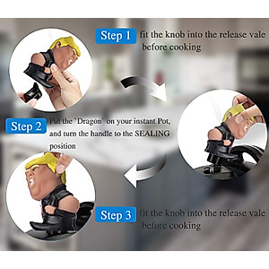 Yolococa Steam Release Diverter For Instant pot Cupboards/Cabinets protector 360° Redirect Silicone Kitchen Accessory