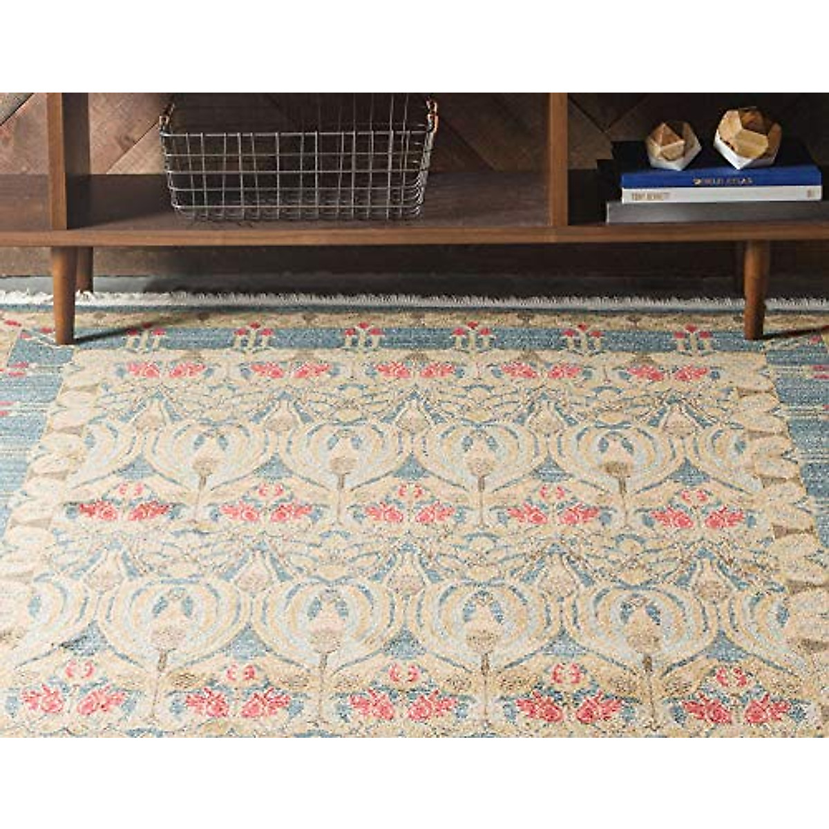 Unique Loom Edinburgh Collection Area Rug - Canmore (10'x 13' 1" Rectangle, Navy Blue/ Tan)