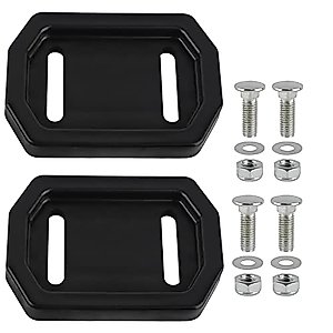 SIMPERAC 731-06439 Skid Shoes for MTD Snow Blower Polymer Slide Shoes Snow Thrower Skid Plates with Mounting Hardware Kit (2 Packs)
