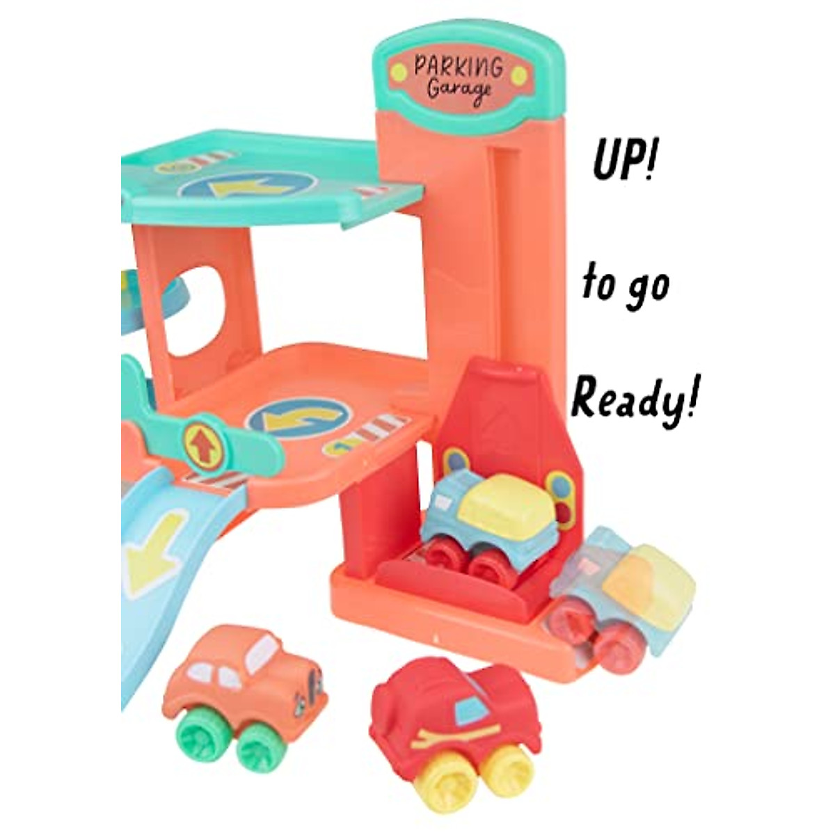 Lots to Play Toys - Multi-Story Baby Car Parking Garage - JC Toys