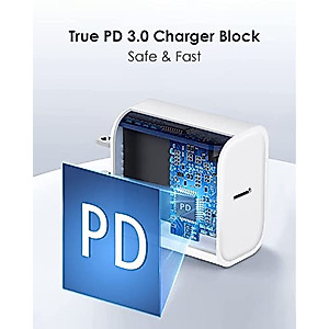 iPhone Charger 10 Ft [MFi Certified] 20W USB C Charger with 10-Foot-Long Charger Parallel Cable Fast Charging Compatible with iPhone 14/14 pro/14 plus/14 pro max/13/12/11/11Pro/XS/X/XR, iPad [2 Pack]