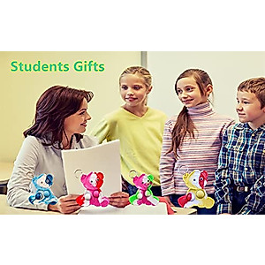 30 Packs Bulk Bear Push Rainbow Bubble Mini Pop Fidget for Boy Girls Kids,Small Birthday Summer Party Favors Supplies and Classroom Student Graduation Prize Gifts