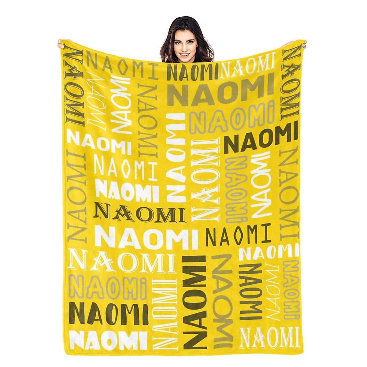 Dr.TOUGH Personalized Blankets for Kids Personalized Blankets and Throws Personalized Name Blanket for Kids Adults Birthday (Color 22,40''×50'')