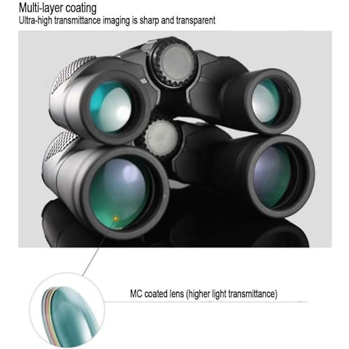 12x45 Adult HD Binoculars with FMC Lens and Bak4 Prism, Waterproof and dustproof, Suitable for Bird Watching, Hunting, Hiking