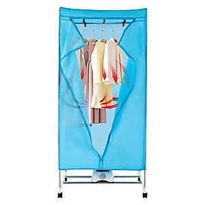Portable Dryer, 110V 1000W Electric Clothes Dryer Machine Double Layer Stackable Clothes Drying Rack for Apartments, RV, Laundry, and More