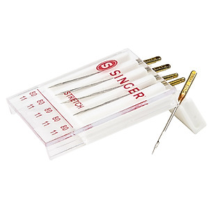 SINGER 04720 Universal Stretch Sewing Machine Needles, Size 80/12, 5-Count (Color May Vary)
