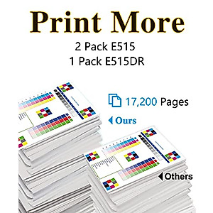 MM MUCH & MORE Compatible Toner Cartridge & Drum Unit Replacement for Dell 593-BBKD and 593-BBKE use for E310dw E515dn E515dw E514dw Printers (3 Pack, 2 Toner + 1 Drum)