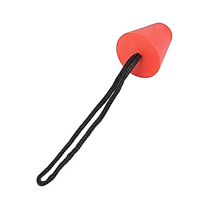 X AUTOHAUX 12 Pcs Universal Rubber Kayak Scupper Plug Drain Holes Stopper Bung with Lanyard Red