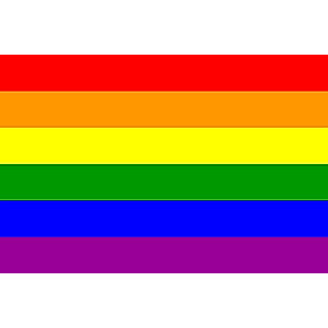 Rogue River Tactical 4 Pack Rainbow Flag Car Decal Bumper Sticker Gay Pride LGBT Gay Lesbian Bisexual Transgender Support (Rainbow)