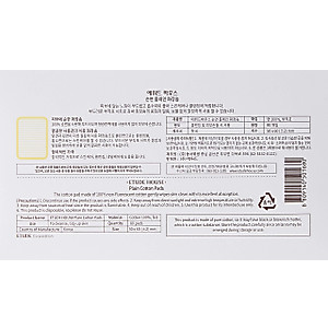 ETUDE HOUSE PLAIN COTTON PADS 80 EA