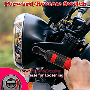 Dobetter Cordless Ratchet Wrench 3/8 Electric Ratchet Wrench Set, 55 N·m Power Ratchet Tool with (2) 2 Ah Lithium Batteries, 7 Sockets, 2 Screwdrivers, 1 Extender, 1/4 Adapter, Quick Charger -DBCRW12