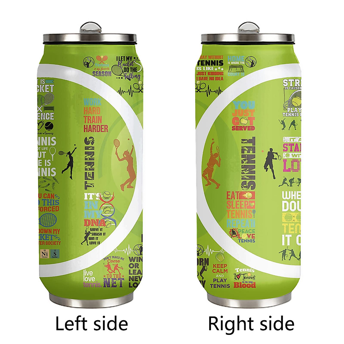 JDEIFKF Tennis Tumbler Cup Travel Mug With Lid,Tennis Lover Birthday Gifts Stainless Steel Vacuum Coffee Mug Cup Tennis Gifts For Women Men 17 Oz