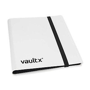 Vault X Binder - 9 Pocket Trading Card Album Folder - 360 Side Loading Pocket Binder for TCG (White)