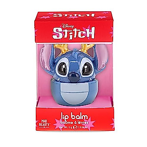 MAD BEAUTY Disney Stitch At Christmas Lip Balm, Fragranced with Cherry, Smooth & Hydrated Lips