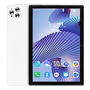 FECAMOS Tablet PC, 10.1in FHD HD Tablet Octa Core CPU with Keyboard for Travel (US Plug)