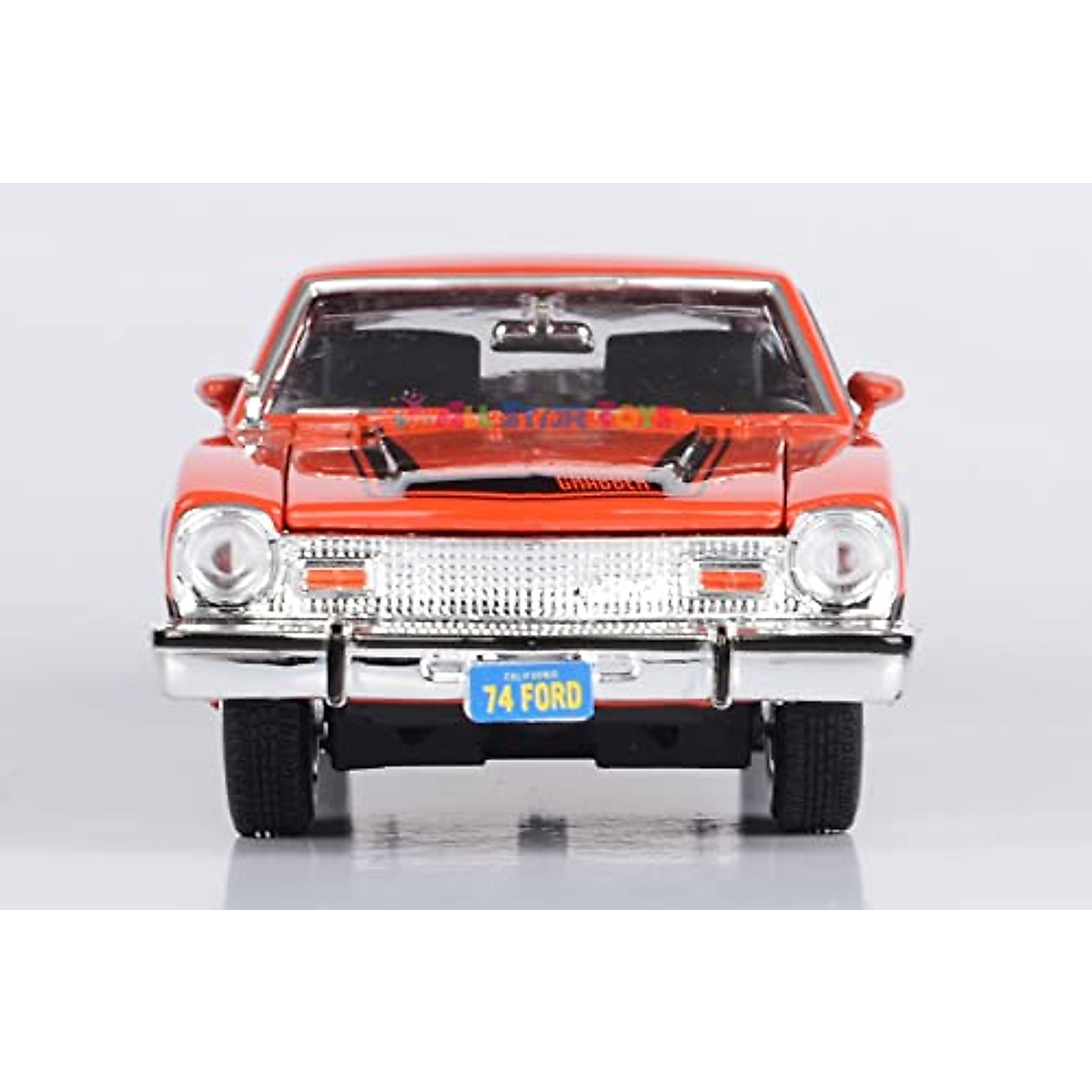 1974 for Ford Maverick Grabber Orange 1/24 DIECAST Model CAR by Motormax Forgotten Classics Series 73332 79043