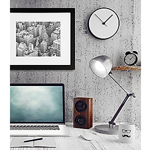 Gallery Solutions 16x20 Black Wall Picture Frame with Double White Mat For 11x14 Image