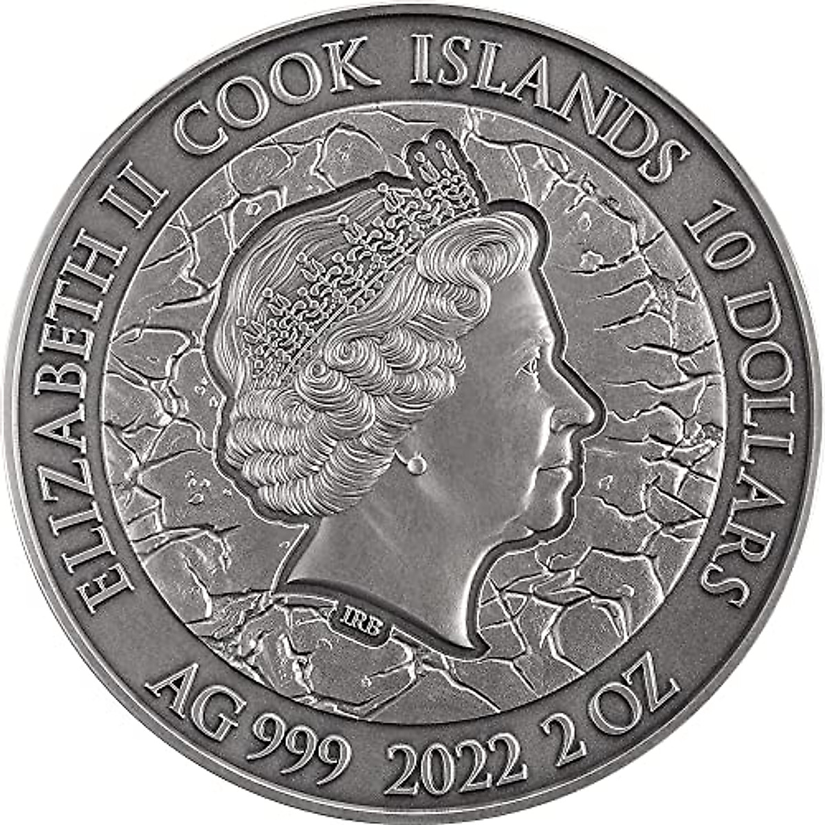 2022 DE Modern Commemorative PowerCoin Lord Of The Rings 2 Oz Silver Coin 10$ Cook Islands 2022 Antique Finish