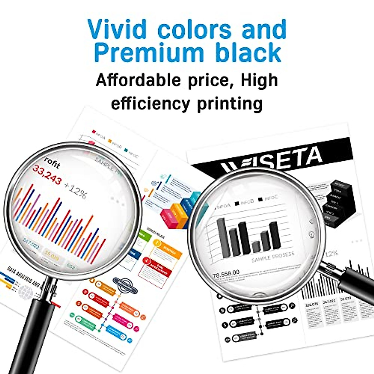 206X Toner Cartridges 4 Pack High Yield (with CHIP) Compatible Toner Cartridge Replacement for HP 206X 206A W2110X Compatible with Color Laserjet Pro MFP M283fdw M283cdw M255dw M282nw Toner Printer