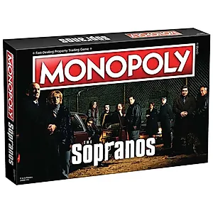 Monopoly The Sopranos | Based on HBO Crime Drama The Sopranos | Featuring Familiar Locations, Callouts, and References to The Emmy Award Winning Show | Officially-Licensed & Collectible Monopoly