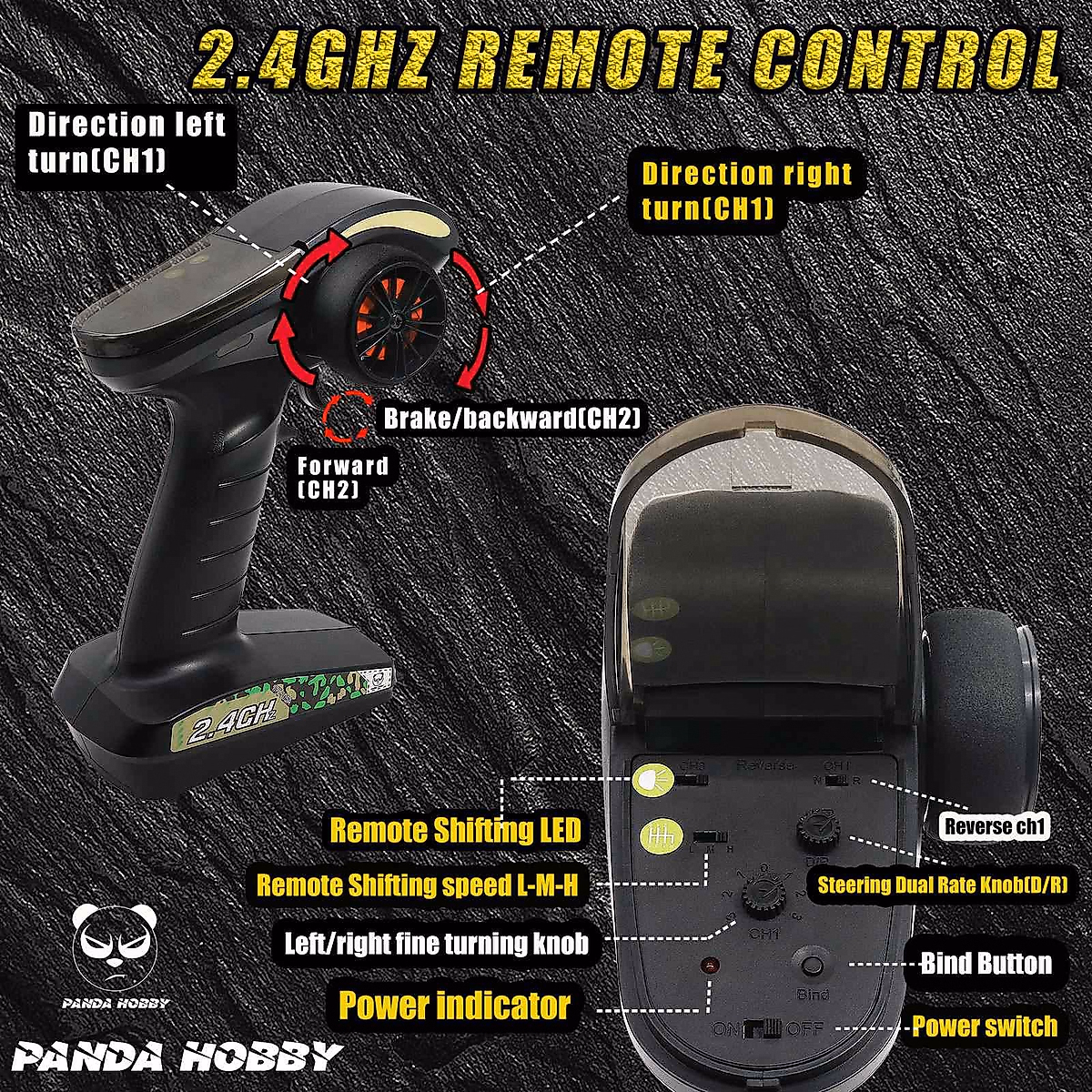 PANDA HOBBY RC Rock Crawler 4x4,RC Crawler 1/18 4WD Off Road RC Cars,RTR Remote Control Car for Adults,1:18 Scale RC Truck Cruiser Vehicle,Waterproof All Terrains Hobby RC Model Car,Tetra18 X1T,White