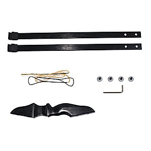 54" Long Bow for Right Handed 30 LBs Draw Weight Archery Bow Shooting Larp Hunting Game with 9 Arrows and 3 Target Faces