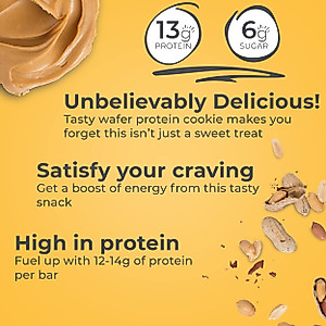 Power Crunch Protein Wafer Bars, Peanut Butter Crème, 1.4 Ounce & Protein Wafer Bars, Strawberry Crème, 1.4 Ounce & Protein Wafer Bars, French Vanilla Creme, 1.4 Ounce