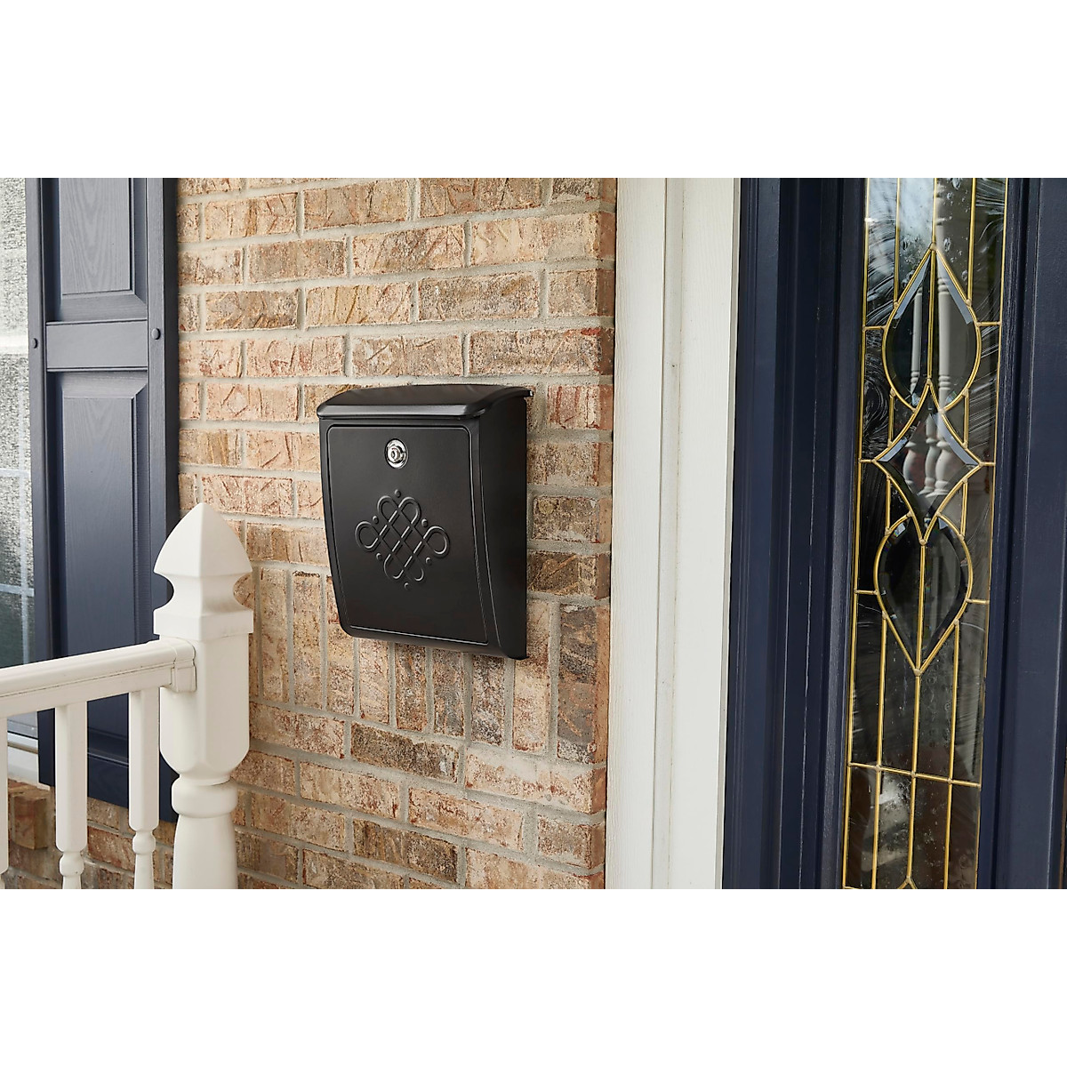 Architectural Mailboxes Bordeaux Galvanized Steel, Locking, Wall Mount Mailbox, 2697RZ-10, Rubbed Bronze, Medium Capacity