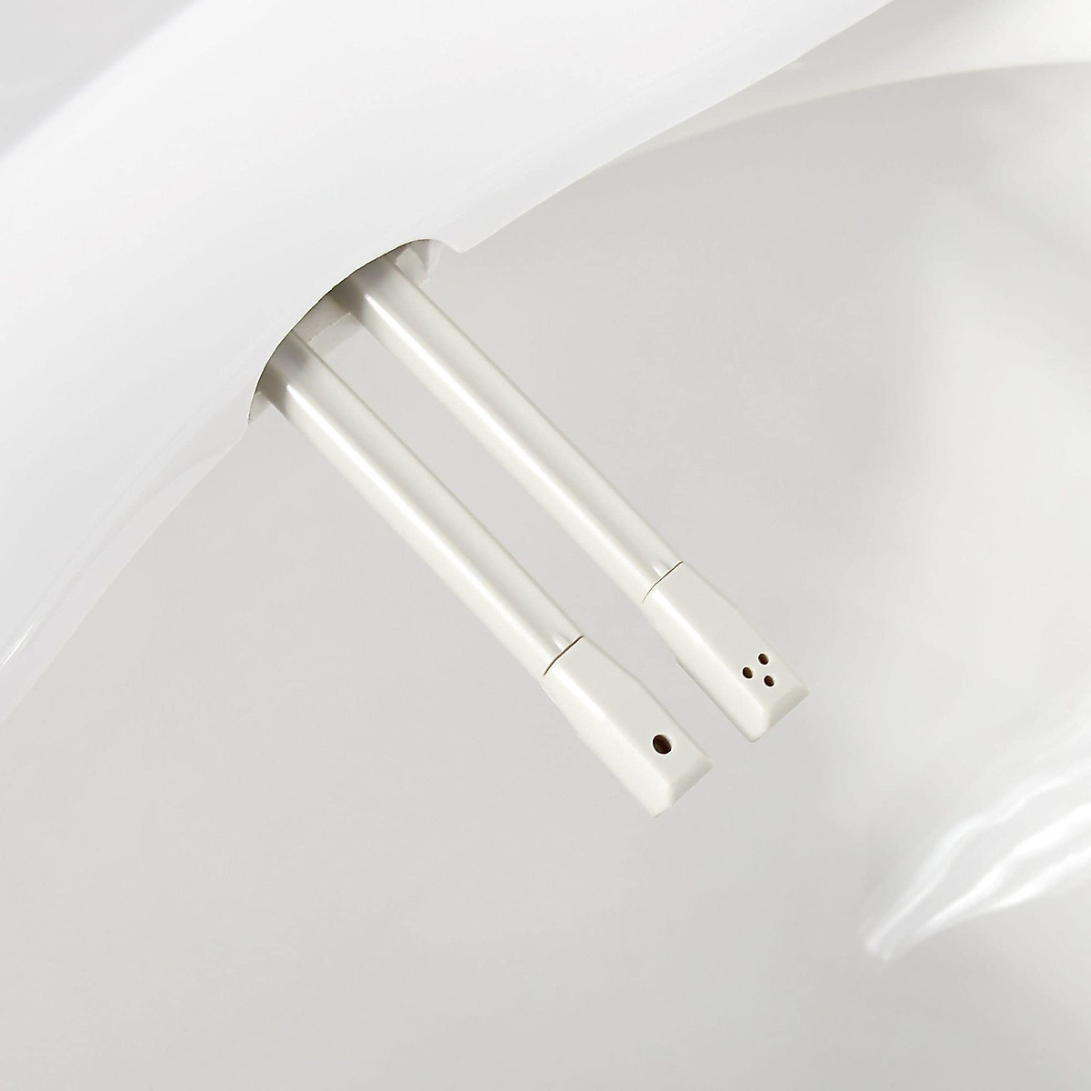 Signature Hardware 481680 Bradenton 1.28 GPF Two Piece Elongated Toilet - Bidet Seat Included, ADA Compliant - White