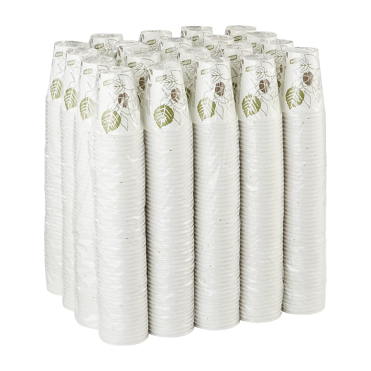 Dixie 2338PATH Pathways Paper Hot Cups, 8oz (Case of 1000)