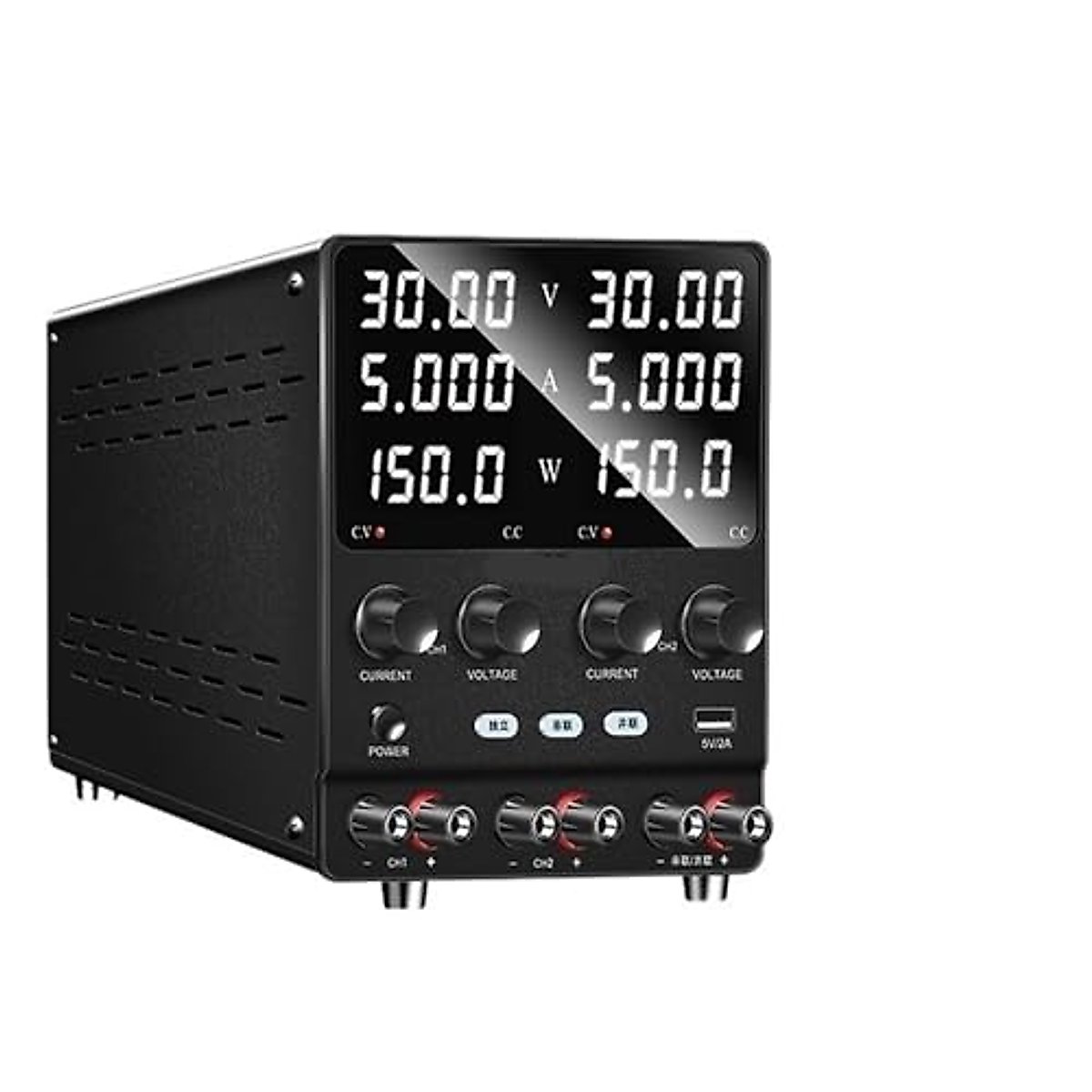 DC Variable Adjustable Dual-Channel Power Supply 3-Way 30V 10A 60V 20A Parallel Functions 300W 360W(SPS305-2KD,220V)