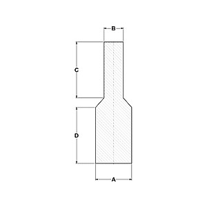 Caplugs SPP-SH Series SPP66 - Ultrabake Silicone Pull Plugs - Powder Coating, Plating, Anodizing, High Temp, Yellow Silicone, 0.440" x 1.000", 7/16" (Bag of 250)