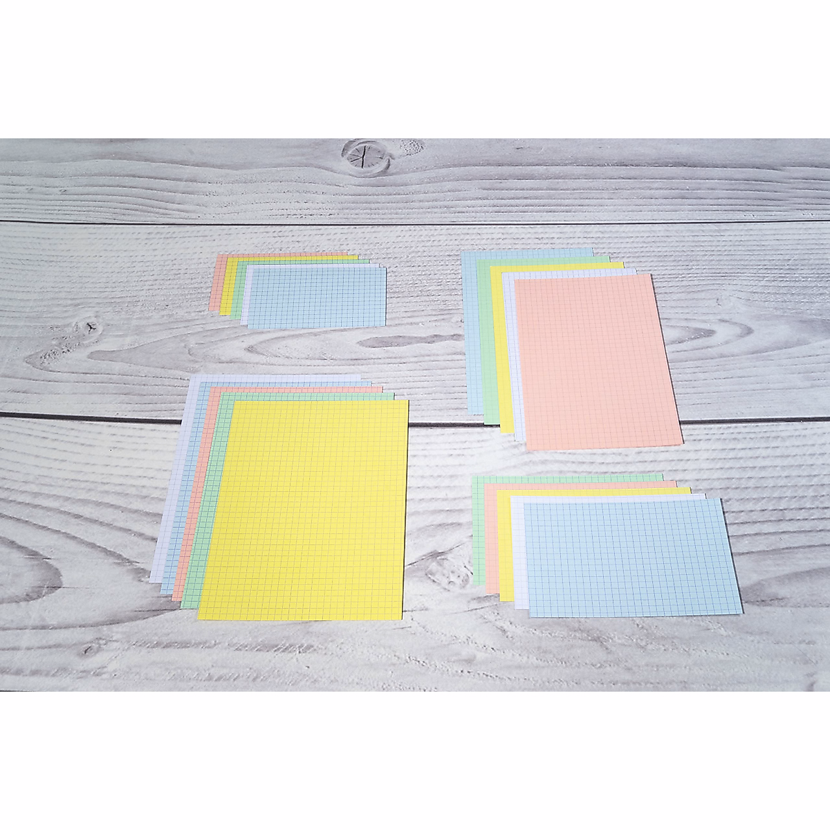 Exacomptan Bristol Record Card Squared Board for Printing, 75x125mm - White, Pack of 100