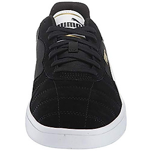 PUMA Men's Astro Kick Sneaker, Black-White-teamgold, 9 M US