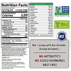 Garden of Life Sport Whey Protein Powder Chocolate, Premium Grass Fed Whey Protein Isolate Plus Probiotics for Immune System Health, 24g Protein, Non GMO, Gluten Free, Cold Processed - 20 Servings