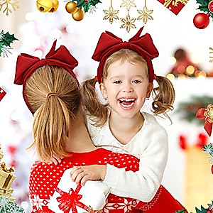 WLLHYF Bow Headbands for Women, 1 PCS Hair Bands Fashion Cute Hairband Non-Slip Headwear Beautiful Red Hair Hoop Knotted Wide Turban Headbands Valentine's Day Gifts for Women's Headbands