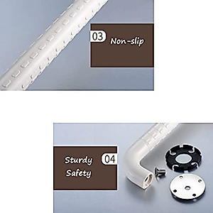 CRODY Grab Bars for Bathroom, Bar Shower Handle, Stainless Steel Safety Hand Rail Support for Elderly, Bathroom Safety Bar Non-Slip Straight Handrail, Stairway Handrail, Towel Rack Toilet Auxiliary/42