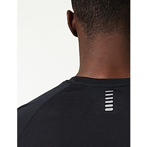 Under Armour Men's Streaker Short-Sleeve T-Shirt , Black (001)/Reflective , Large