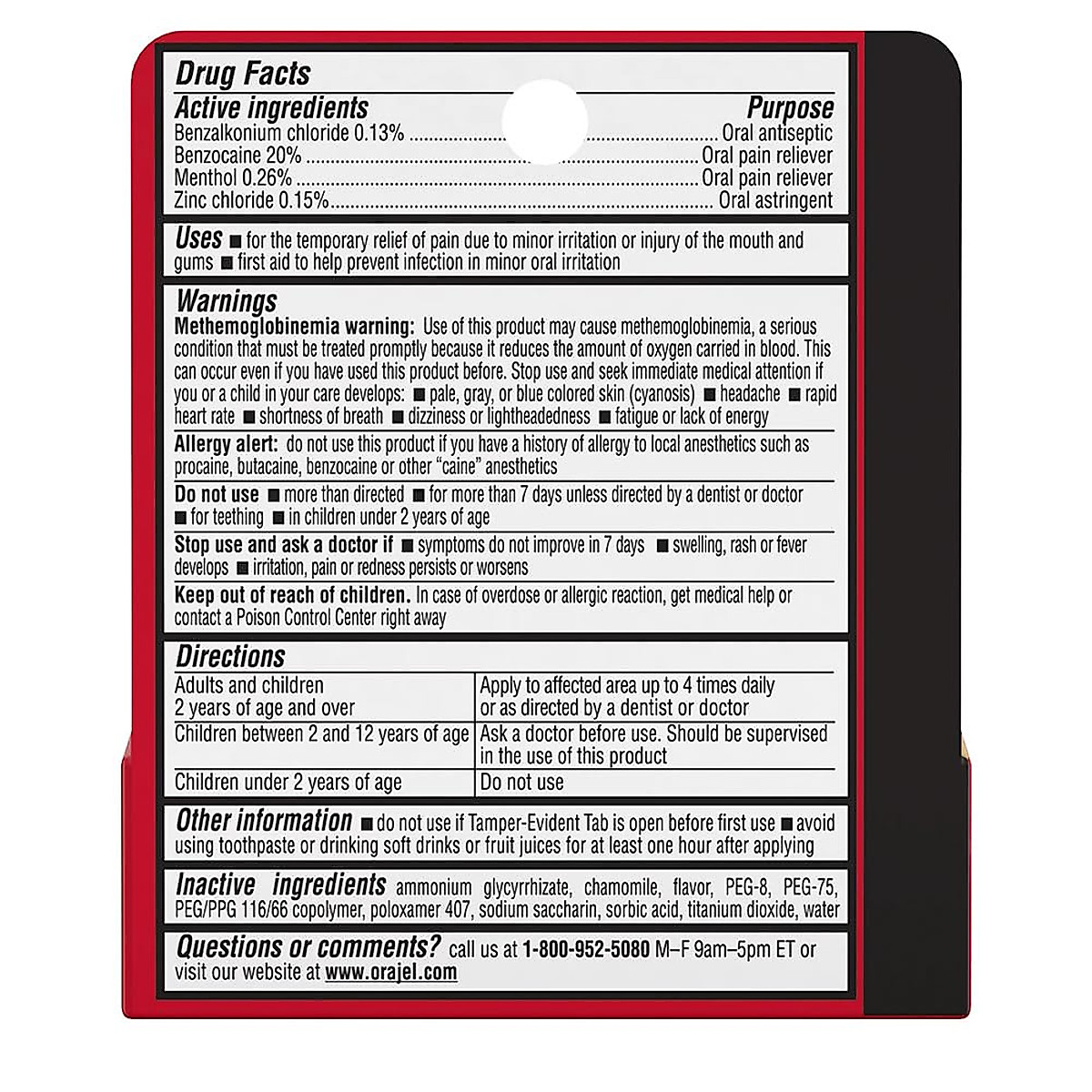 Orajel Maximum Strength Nighttime Toothache Pain Relief Cream - 0.25 Oz