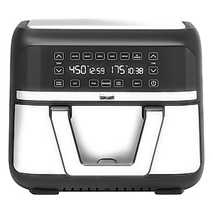 Bella Pro Series - 9-qt. Digital Air Fryer with Dual Flex Basket - Stainless Steel