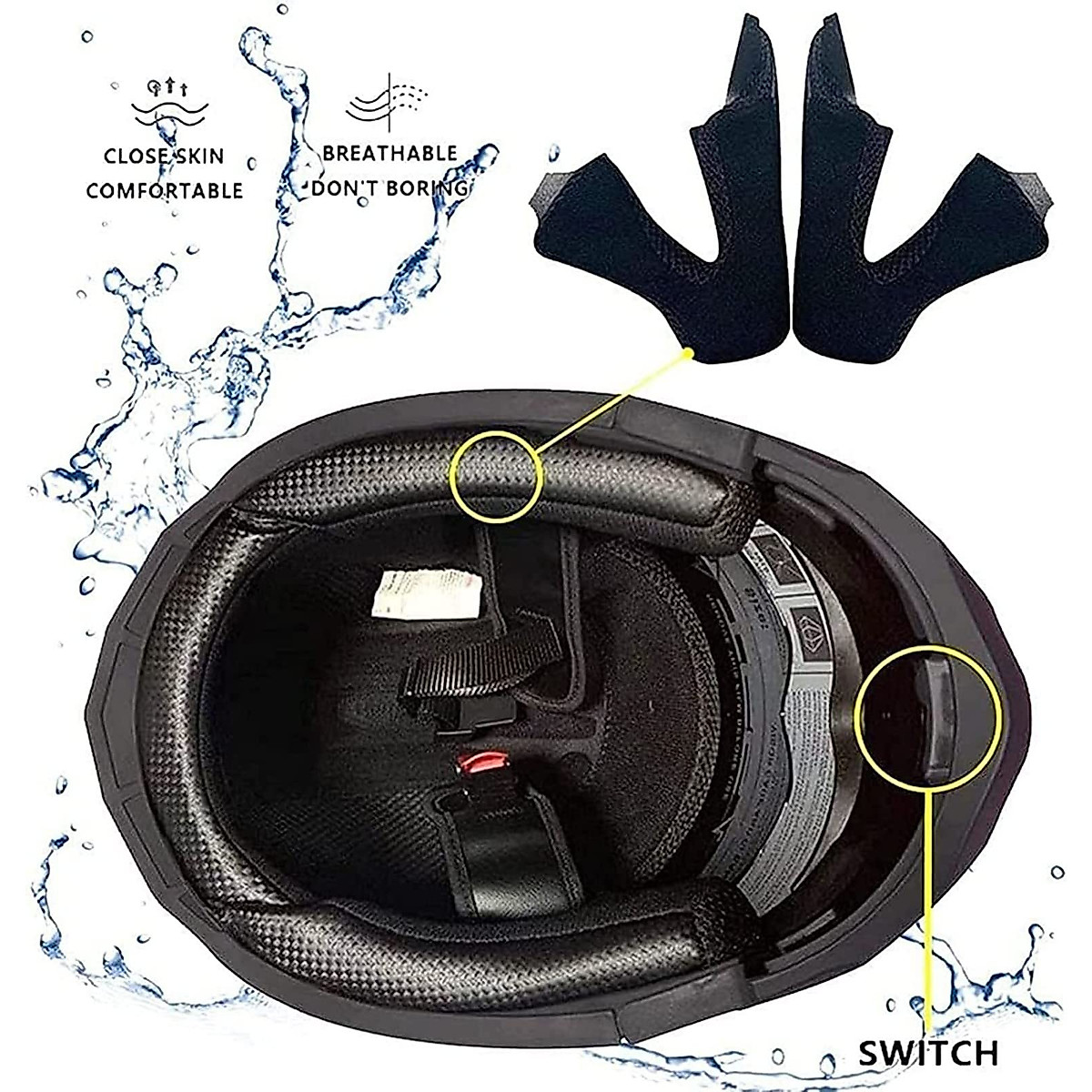 stdpcxz Modular Bluetooth Motorcycle Helmet DOT Approved with Double Visor Full Face Motorbike Helmet Built-in Dual Speaker with Microphone Flip Up Helmet for Adult Men Women 14,L