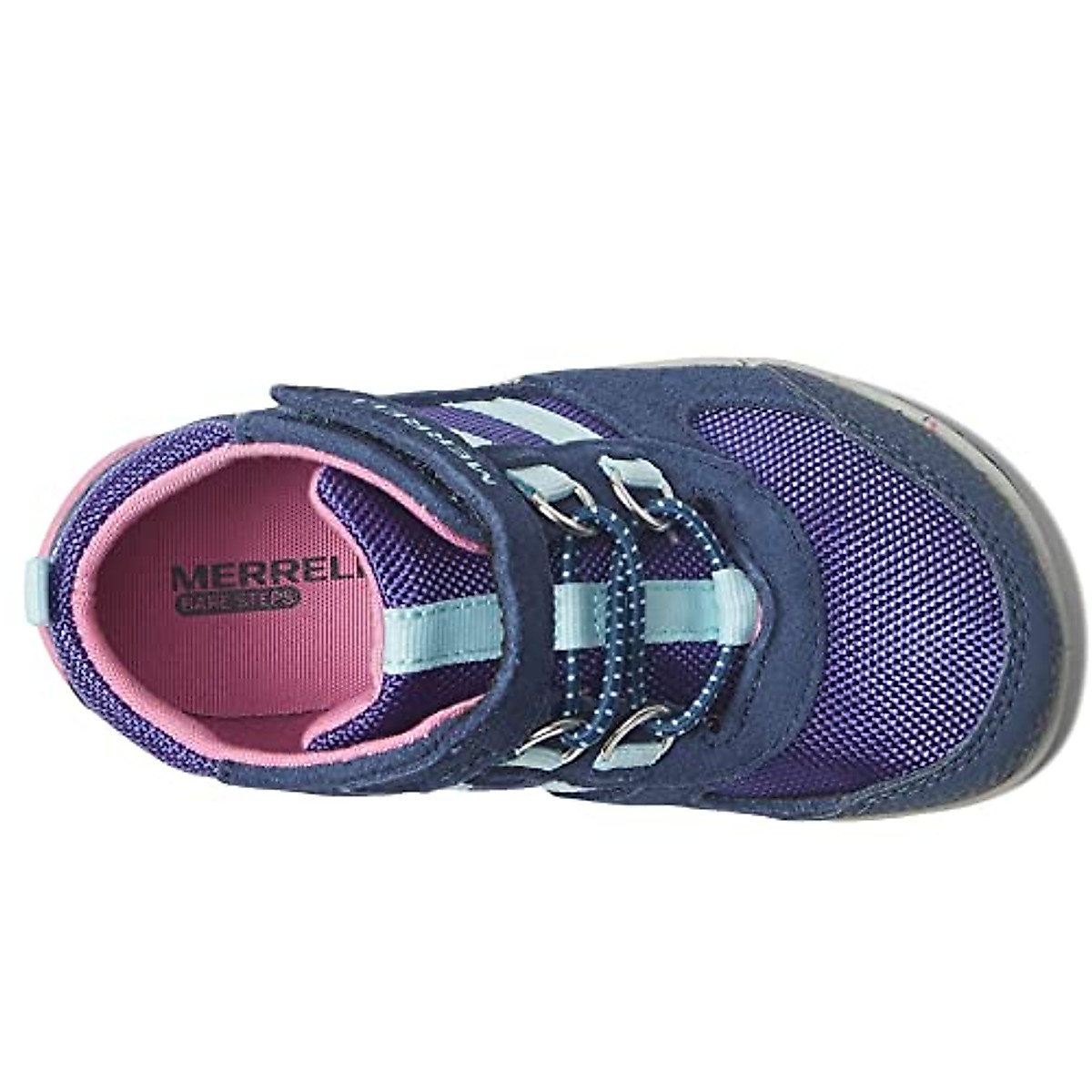 Merrell Bare Steps Ridge JR Ankle Boot, Navy/Pink, 6 US Unisex Little Kid