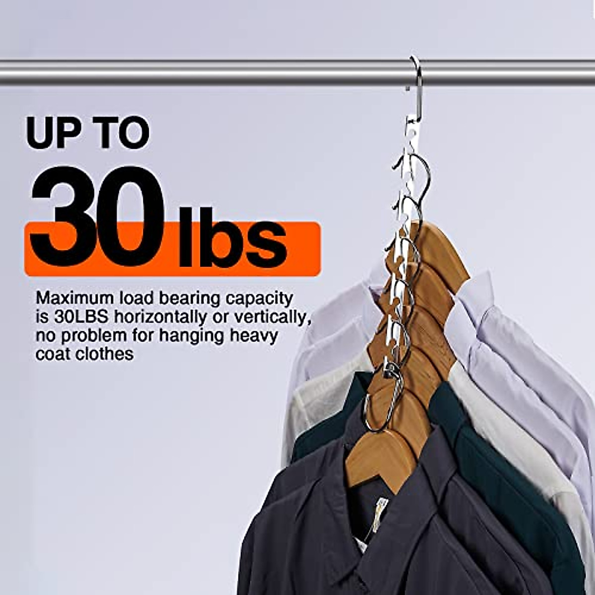 Ulimart Hangers Space Saving -12 Pack- Space Saving Hangers,Closet Organizers and Storage Space Saving Hangers for Clothes ,Hanger Organizer College Essentials Dorm Room Closet Organizers