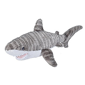 Wild Republic Tiger Shark Plush, Stuffed Animal, Plush Toy, Gifts for Kids, Cuddlekins 13 Inches