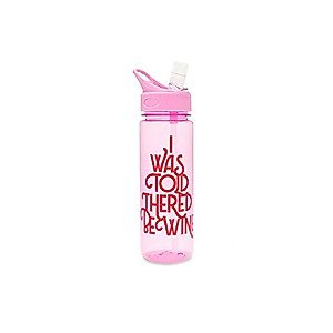 ban.do Women's Wine Water Bottle, Pink/Red, One Size
